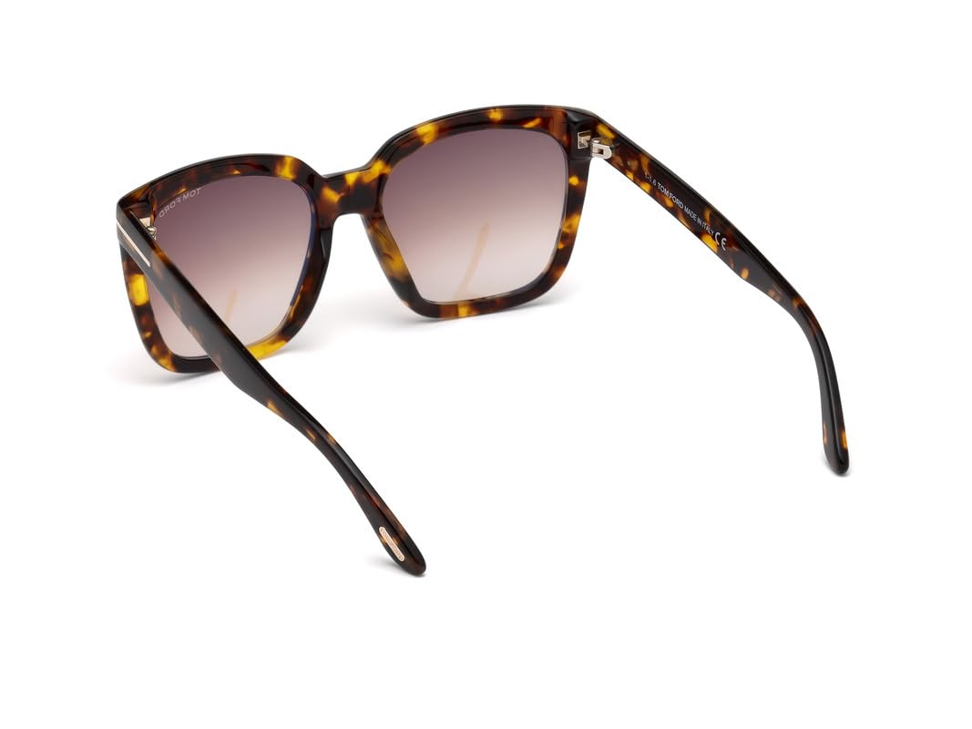 Tom Ford Sunglasses FT0502 SUNGLASS PANT AMARRA, Brown (Avana Scura/Marrone Grad), 55