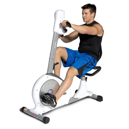 Velocity Exercise Dual Motion Recumbent Bike, White