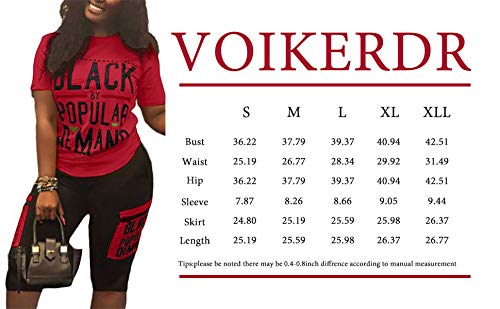 VOIKERDR Women 2 Piece Outfits Set sweatsuit Letter printed tops and slim fit pants tracksuit jogging sets