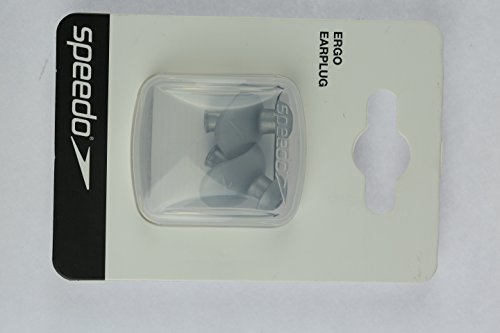 Speedo Unisex Adult Ergo Swimming Earplug Swimming Earplug, Grey, One Size