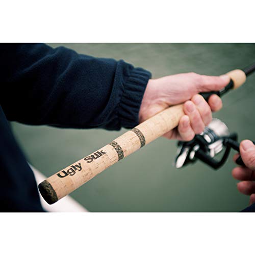 Ugly Stik 5’6” Elite Spinning Rod, Two Piece Spinning Rod, 4-8lb Line Rating, Light Rod Power, Fast Action, 1/16-3/8 oz. Lure Rating