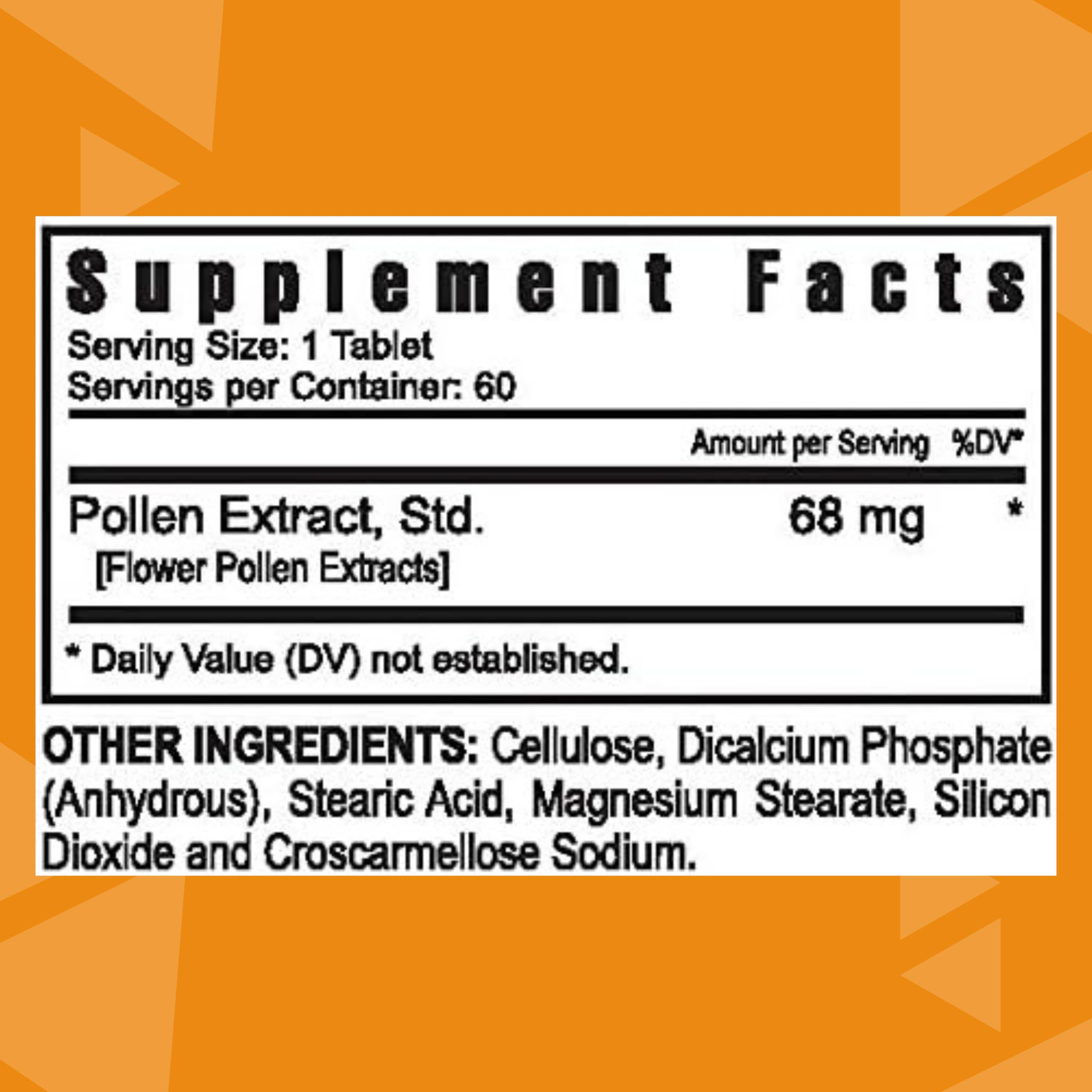 Youngevity Pollen Burst™ Tabs - Organic Hypoallergenic Nutrient Extracts from Pure Flower Pollen - Formerly Projoba Polbax Energy & Endurance - 60 Tablets