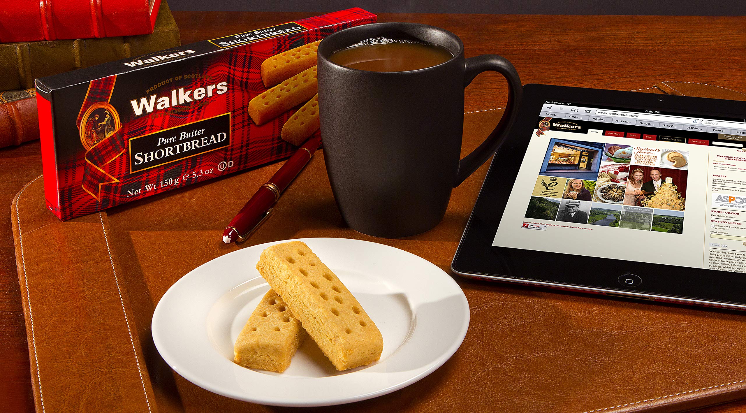 Walker's Shortbread Fingers Shortbread Cookies, Pure Butter Shortbread Cookies, 5.3 Ounce Box