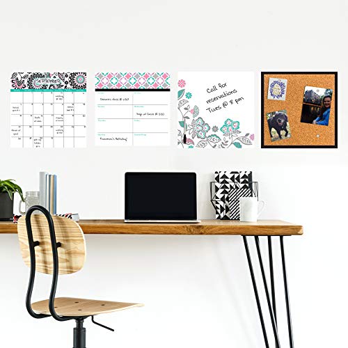 Wall Pops WPE0755 Floral Medley Organizer Kit Wall Decals, 13" x 13"
