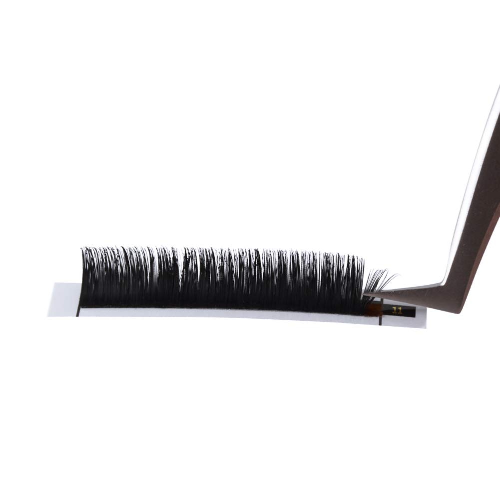 Volume Tweezers 3d 6d Made Fans Eyelash Extensions Tweezer for Easy Fan Volume Lashes Curved Point Stainless Steel Precision Anti Static Lash Extension Tweezers Leather Pack
