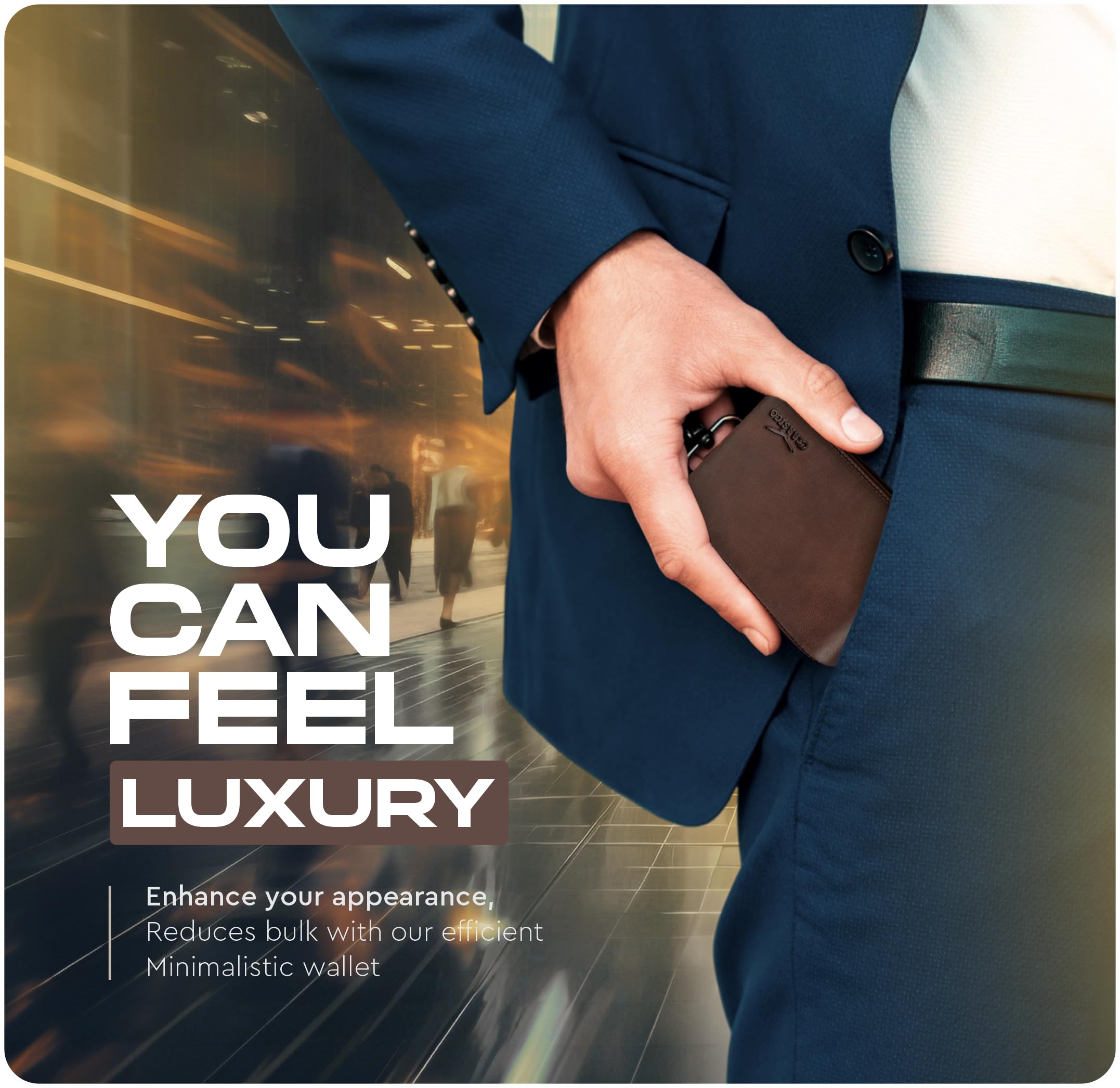 Wallet for Men’s - Genuine Leather Slim Bifold RFID Wallet - Gift for Men Packed in Stylish Gift Box