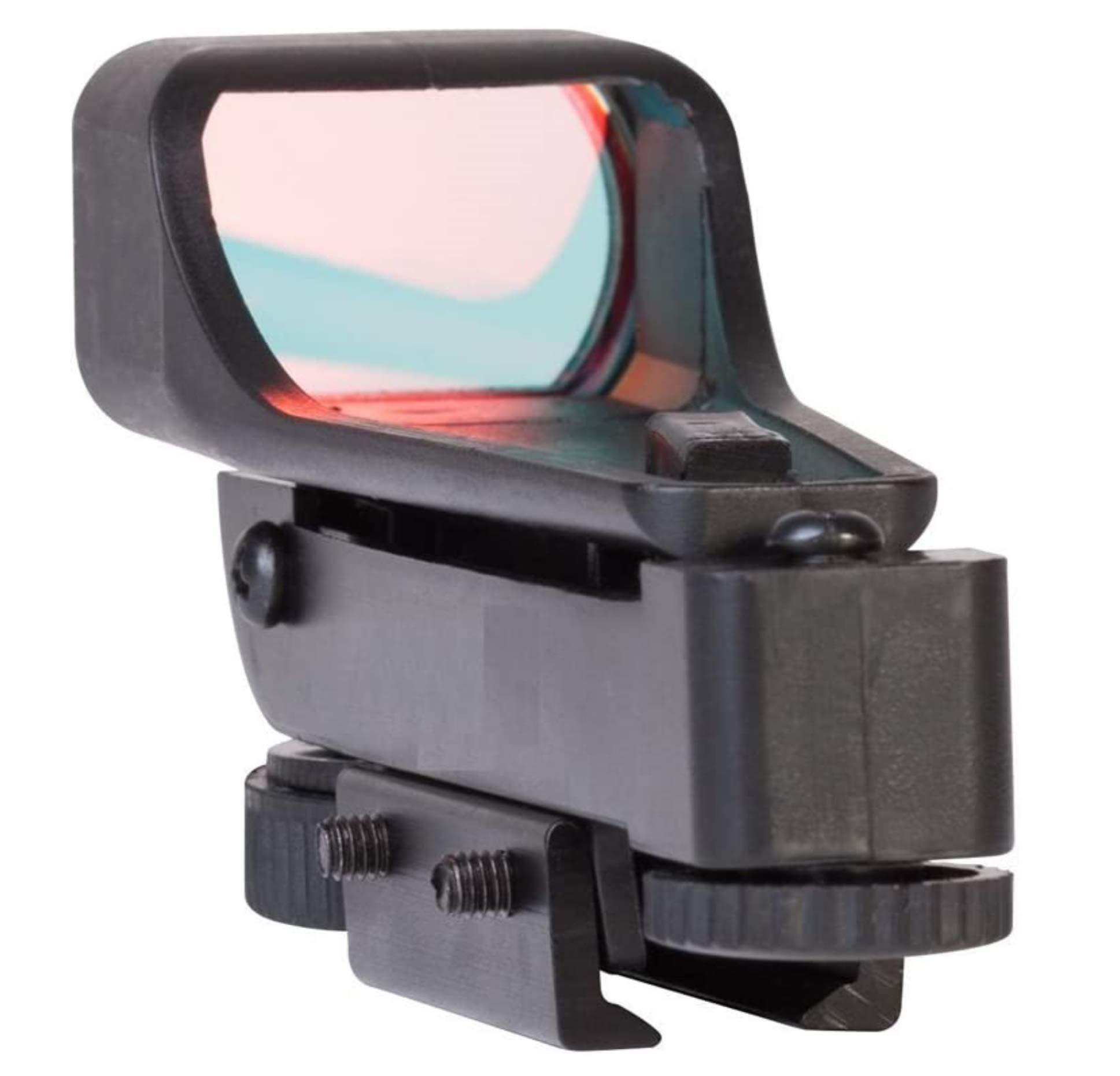 Ultimate Arms Gear Polymer Reticle Red Dot Open Tubeless Reflex Scope Sight Weaver-Picatinny & Dovetail Mount Adapter Rail, Black for TenPoint Crossbow