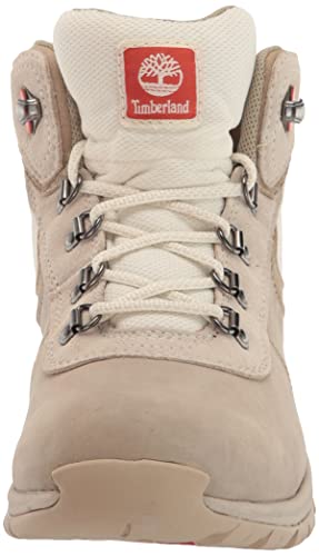 Timberland Women's Mt. Maddsen Mid Leather Waterproof Hiker Hiking Boot, Light Brown Nubuck, 8.5