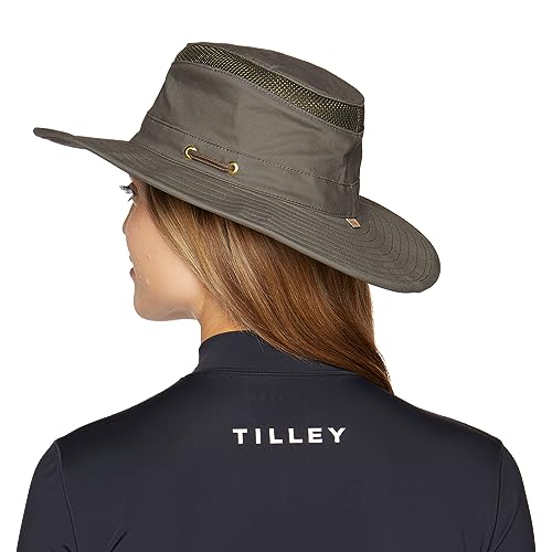Tilley T4MO-1 Unisex Hiker's Hat (Olive, 7 1/2)