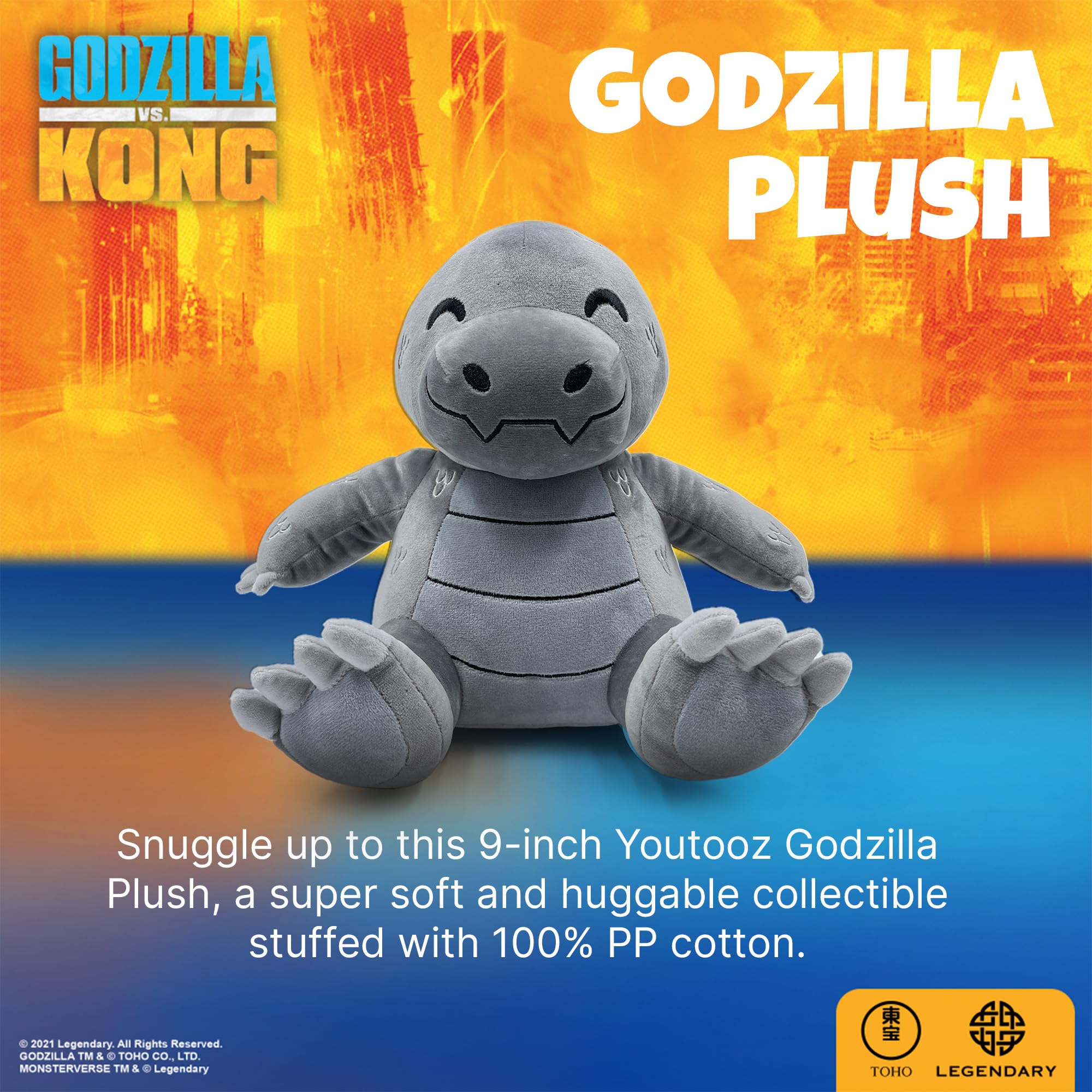 Youtooz Godzilla Plush 9" Inch, Official Licensed Soft Kaiju Godzilla Plushie (Books-A-Million Exclusive) By Youtooz Plush Collection