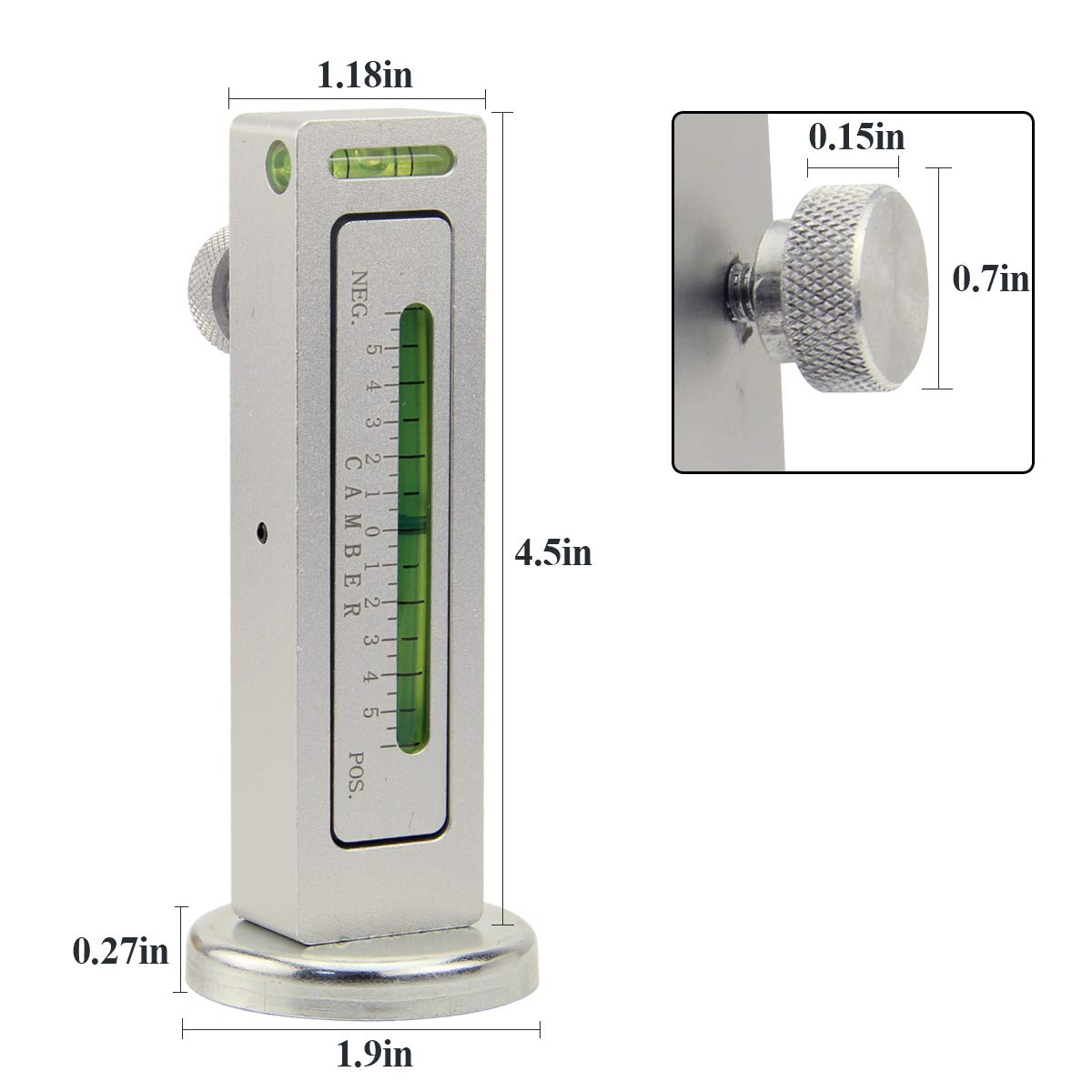 YXGOOD Universal Magnetic Gauge Tool for Car Truck Adjustable Camber Castor Strut Wheel Alignment