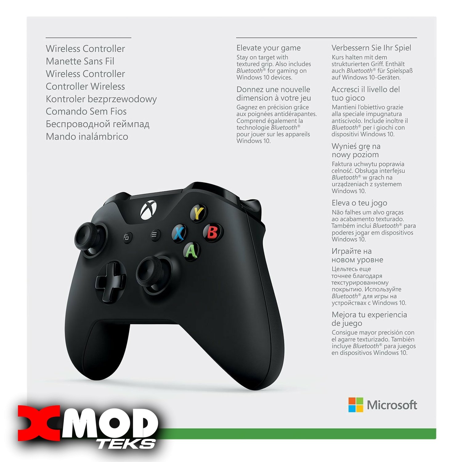 XMOD 100 Modes for Xbox ONE S MODDED Controller, Black Shell, RED LED, Elite PRO Tournament MOD, Call of Duty, 100 Modes