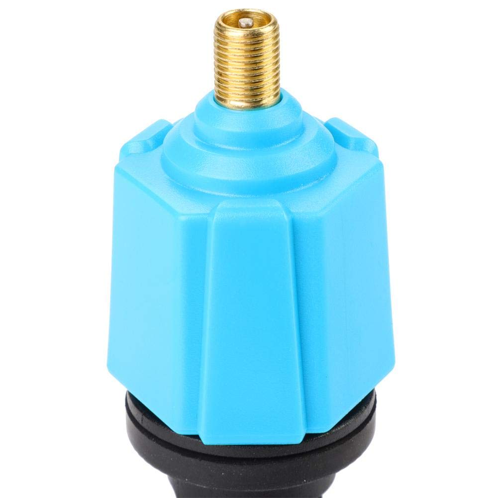 Zerone Inflator Valve Adapter, Inflatable Boat Pump Air Refill Regulator Accessory for Paddle Board Inflatable Canoe Kayak Boat(Blue)