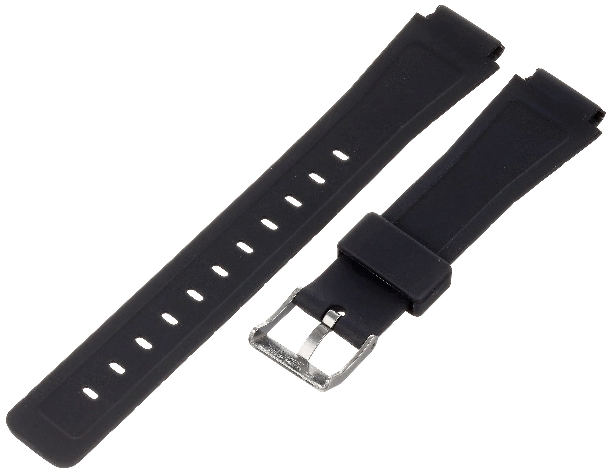 Timex Men's Q7B724 Resin Performance Sport 16mm Black Replacement Watchband