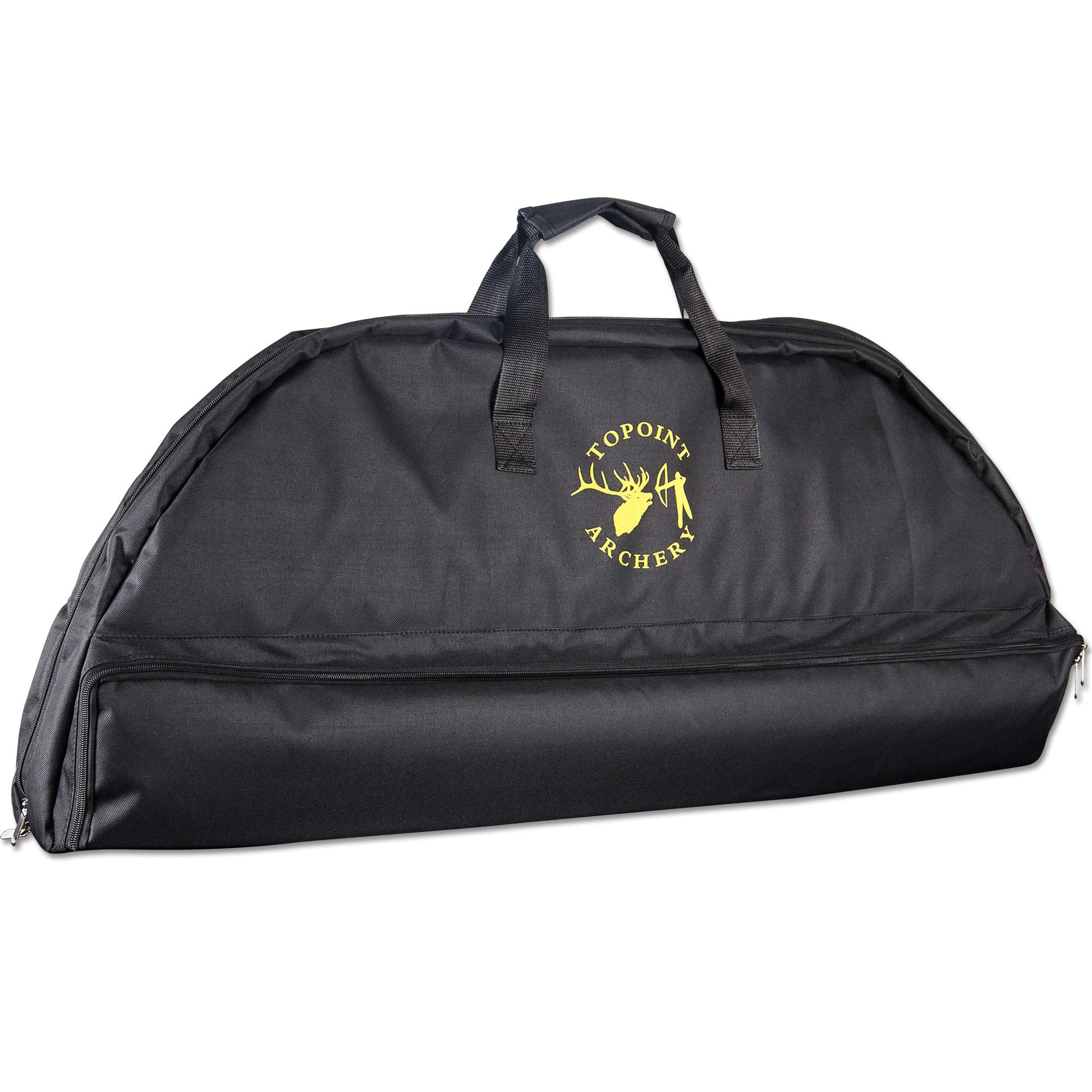 TOPOINT Archery Compound Bow Case Soft Bow Case Hunting Compound Bow Bag Padded Layer Foam Bow Holder Arrow Tube Protect Bow and Arrow Hunter Bow Archery Case (Black)