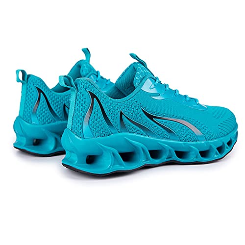 Women's Relieve Foot Pain Perfect Walking Shoes,Non Slip Blade Type Casual Fashion Sneakers,Breathable Non Slip Gym Sports Work Trainers (10.5,Blue)