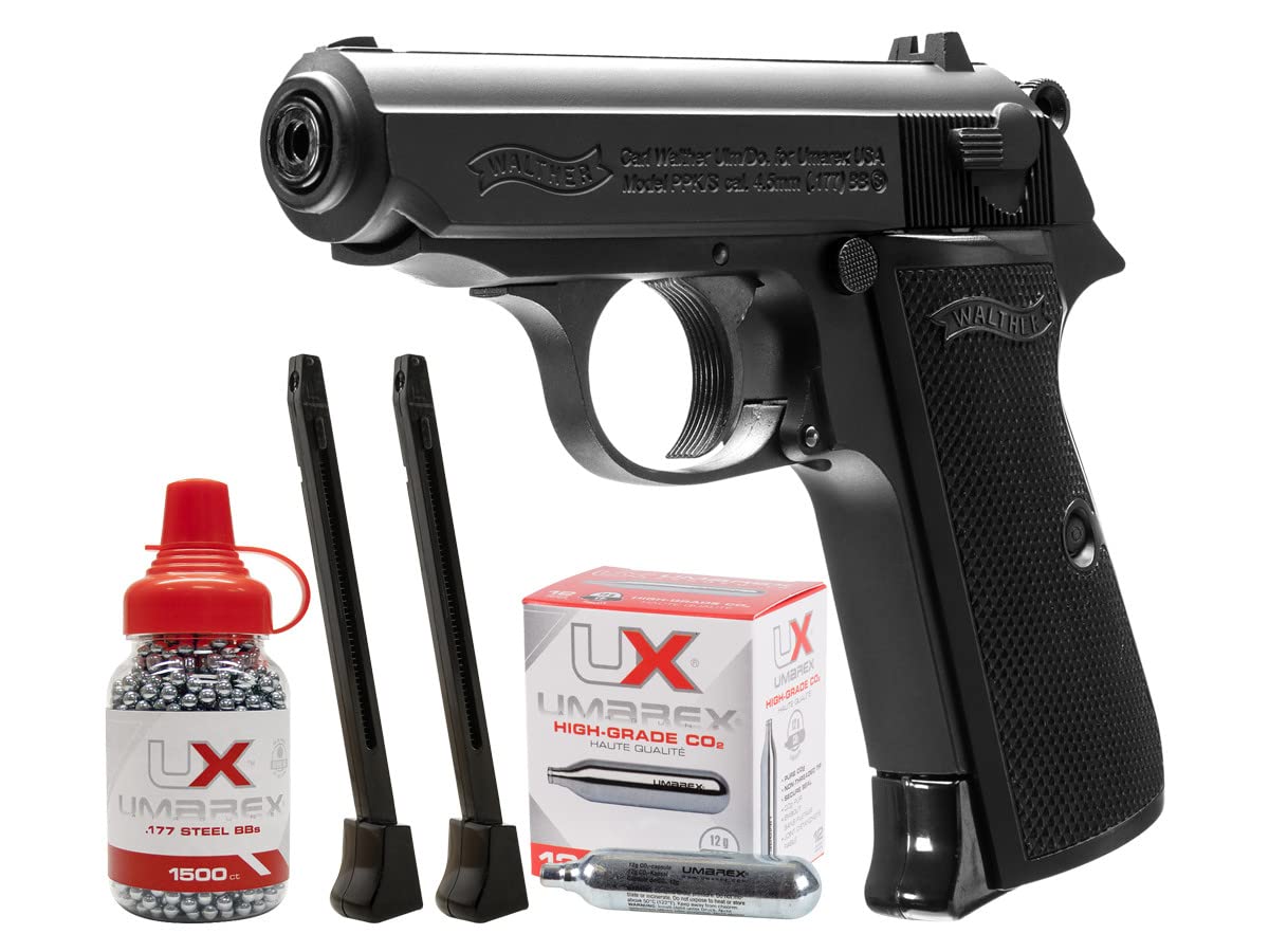 Walther Legends PPK/S Black BB Pistol Kit air Pistol