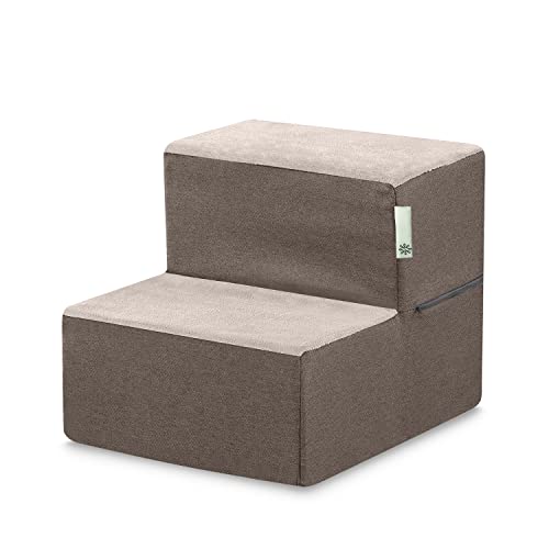 ZINUS Easy Pet Stairs / Pet Ramp / Pet Ladder, Small, Sand