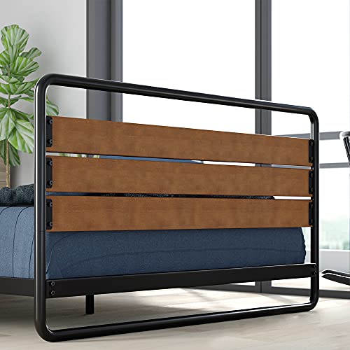 ZINUS Therese Metal Platform Bed Frame / No Box Spring Needed / Wood Slat Support / Easy Assembly, Twin