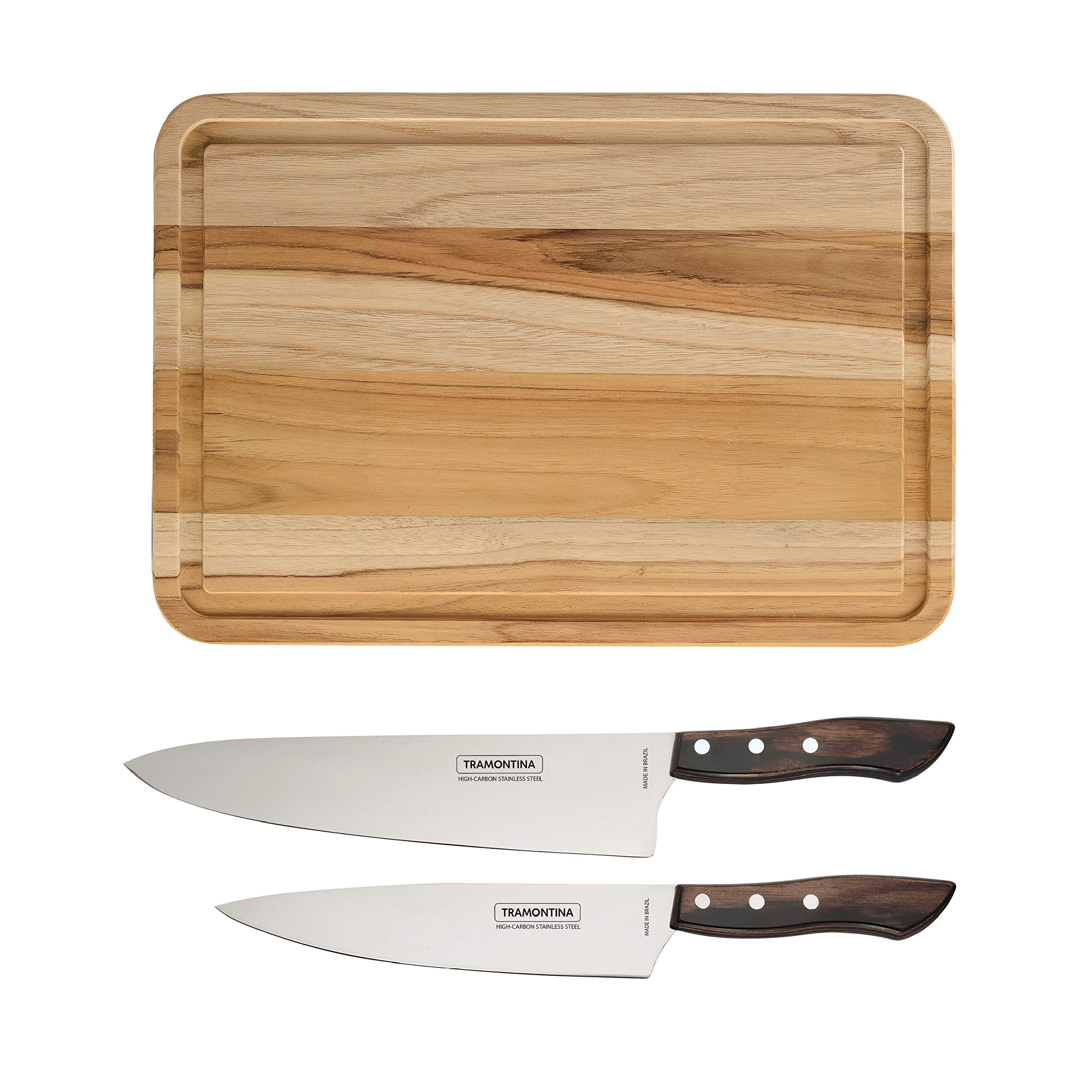Tramontina Chef's Knife Set & Cutting Board 2 Pk - 2 Pc, 80015/005DS