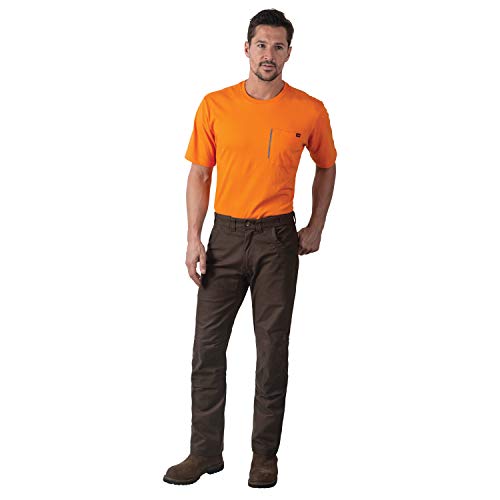 Walls Men's The Original Outdoor Work Pant, Bark Brown, 34 x 32