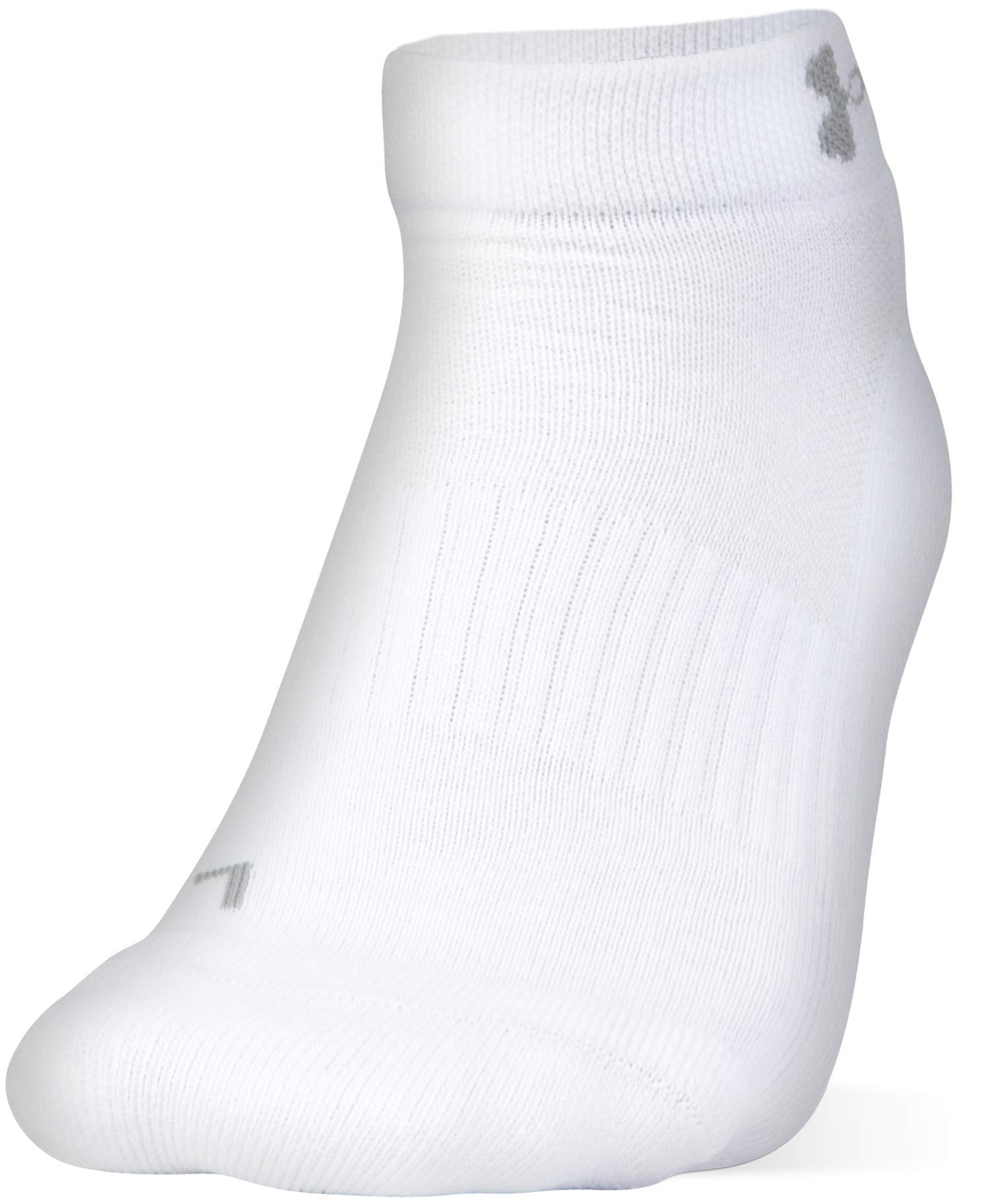 Under Armour Train Lo Cut Socks, 2-pair, White, Shoe Size: Mens 4-8, Womens 6-9