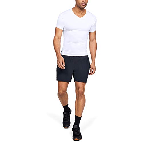 Under Armour Men's Tactical HeatGear Compression V-Neck T-Shirt LG White