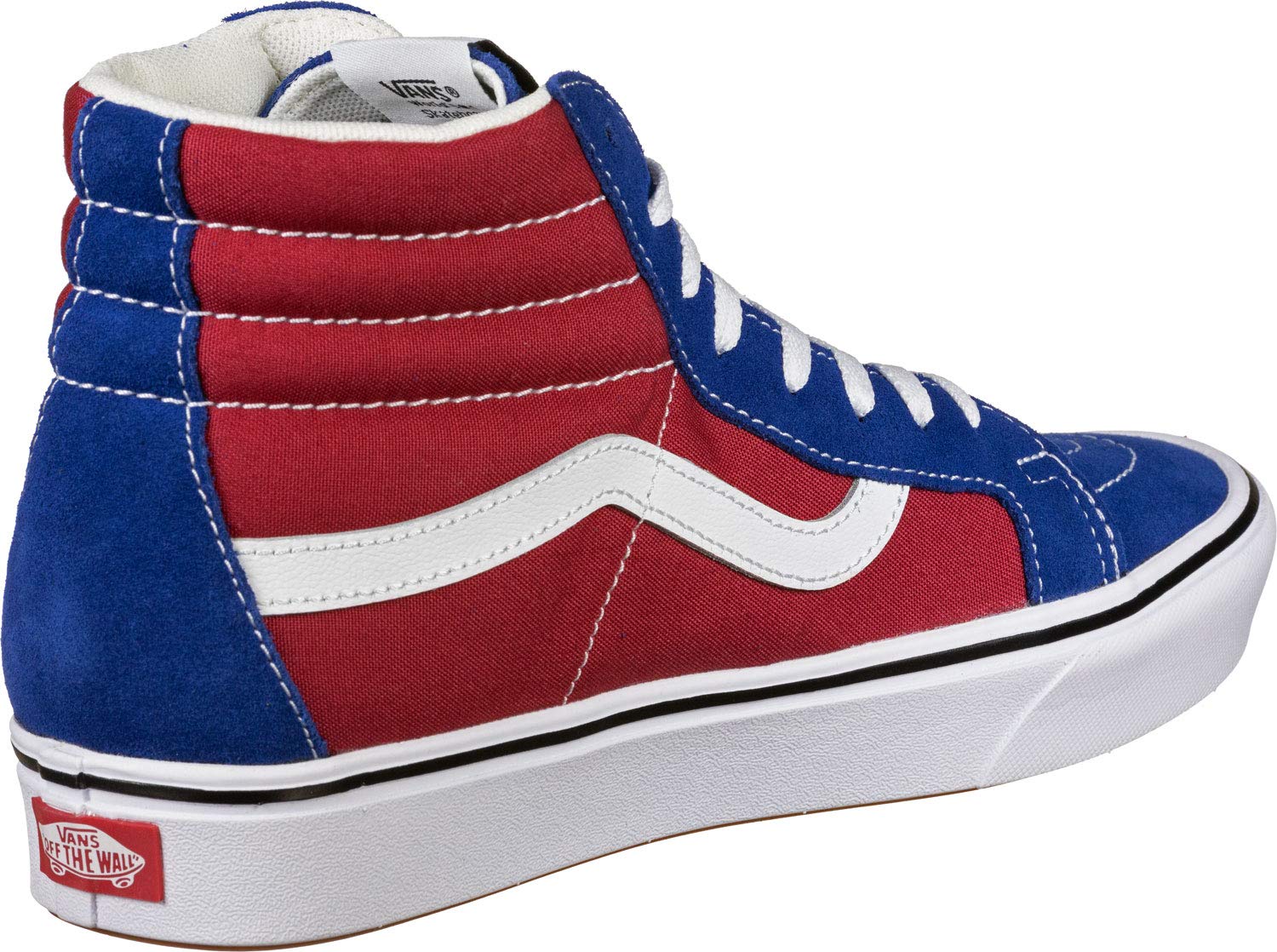 Vans Mens Comfy CUSH SK8 HI Two Tone TRU Blue Chili Pepper Size 10.5