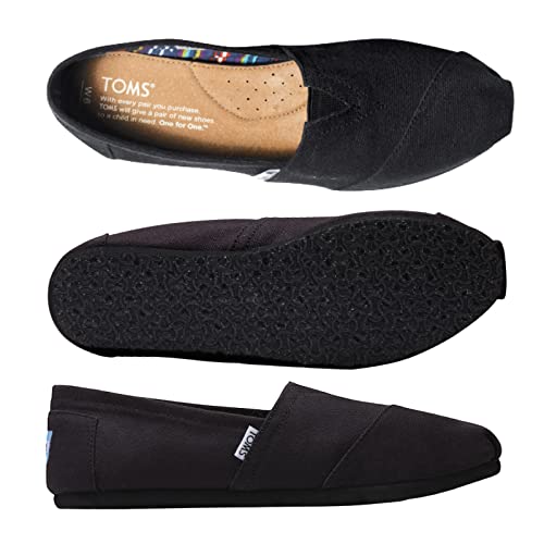 TOMS Women's Classic Core Alpargata Slip-On, Ash Canvas, 9.5