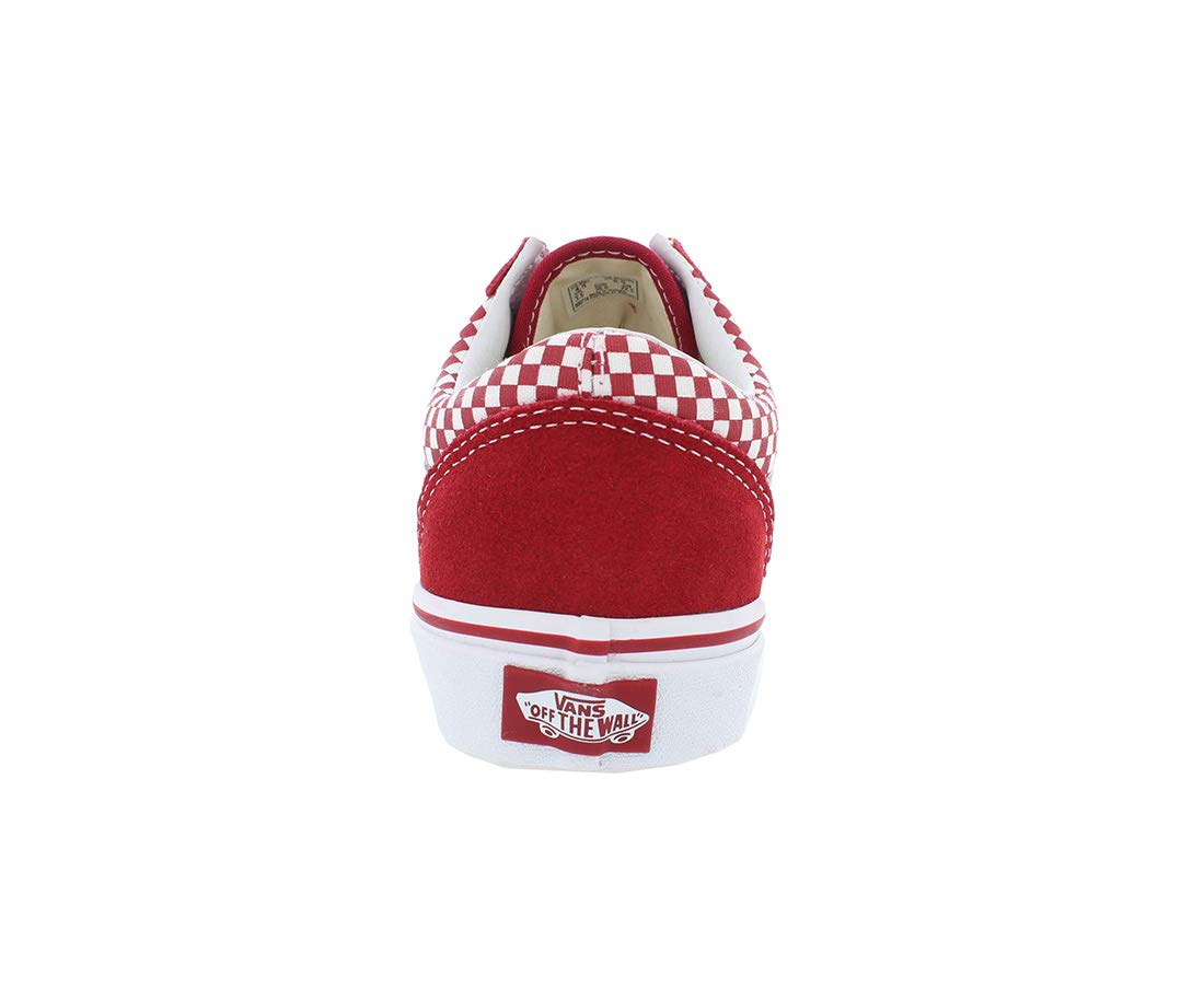 Vans Unisex Old Skool Skateboarding Shoes, Racing Red True White, 11.5 Women/10 Men