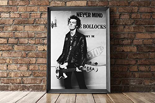 Wall Decor Sid Vicious Poster (13 x 19 Inches) | Ready to Frame for Office, Living Room, Dorm, Kids Room, Bedroom, Studio Sex Pistols