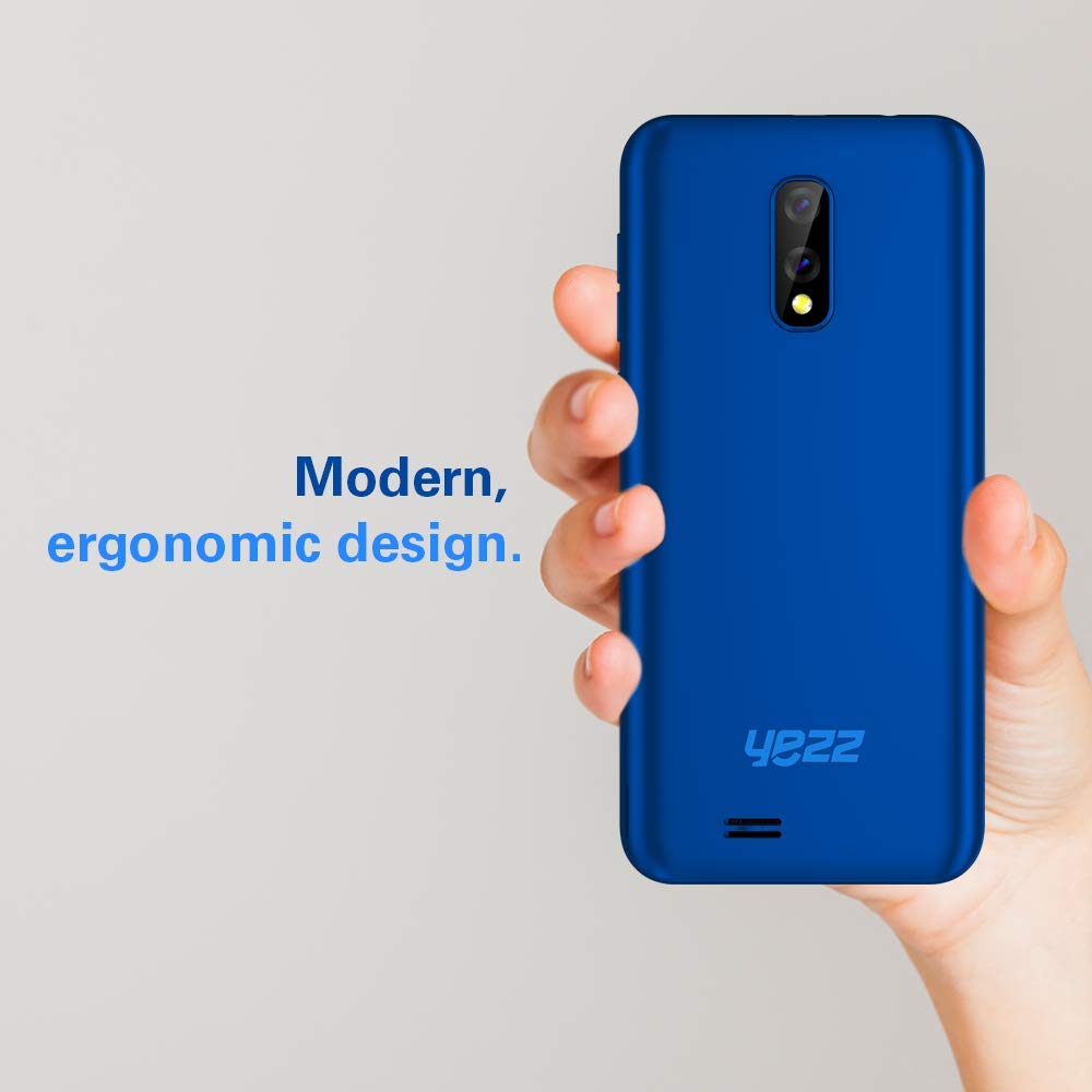 Yezz MAX 1 Plus (16GB, 2GB) 5.5β HD+ IPS Screen, 4G LTE, Android Pie, 1 Year Warranty, Dual SIM Factory Unlocked (AT&T, T-Mobile, Cricket, MetroPCS, Straight Talk), Black