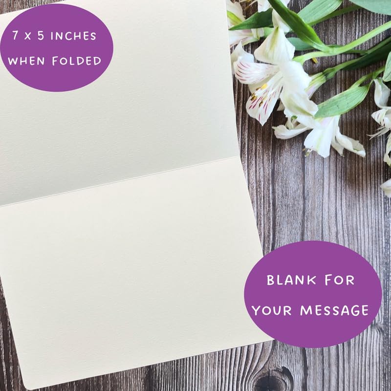 Underwater Yellow Lab Greeting Card with Envelope (5X7 Inches and Blank Inside for All Occasions) Swimming Yellow Labrador on card for Birthday, Anniversary, or Thinking of You - 281
