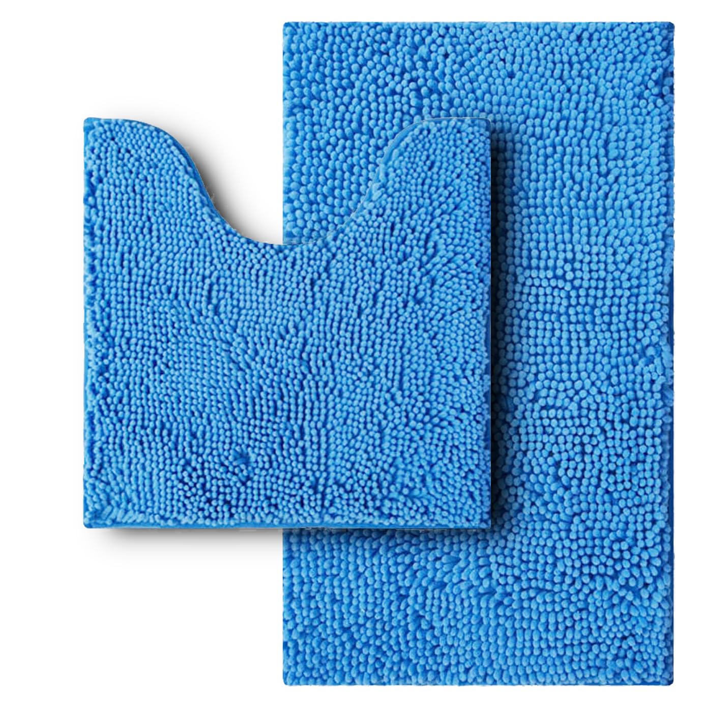 wyewye Bathroom Rugs Sets 2 Piece, Ultra Soft Bath Mats, Super Absorbent and Thick, Non-Slip, Machine Washable, Bath Mats for Bathroom Floor, Tub and Shower，Red.…