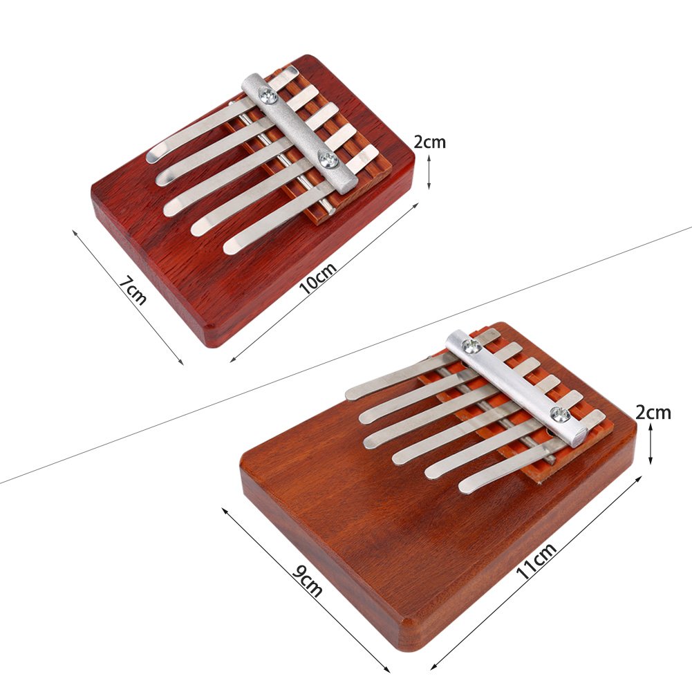 Traditional Finger Thumb Piano Size Beginners For Children Musical Instrument Accompaniment Training Tool (5 Keys) Kalimba Thumb Piano