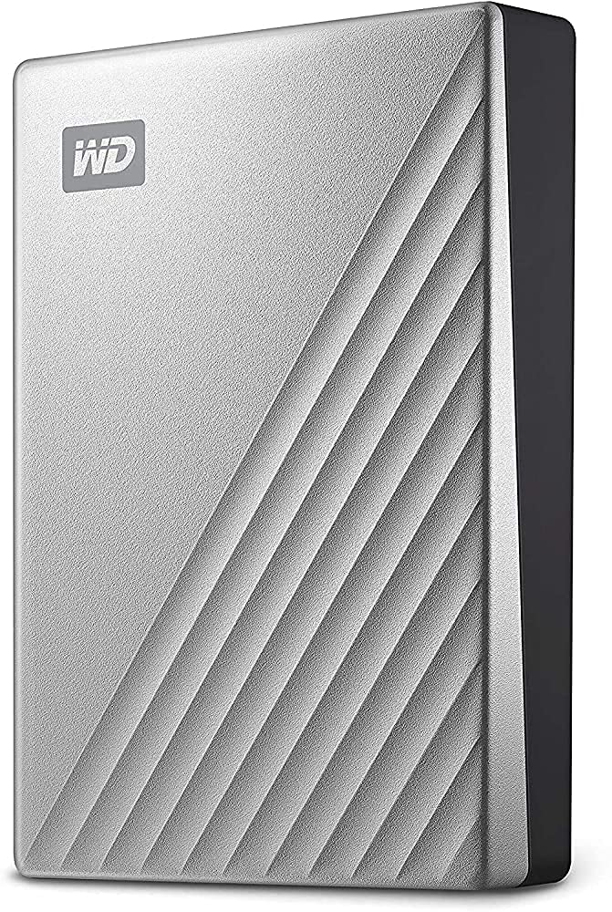 WD My Passport Ultra WDBFTM0040BSL 4 TB Portable Hard Drive - External - Silver - USB 3.0-256-bit Encryption Standard - 3 Year Warranty
