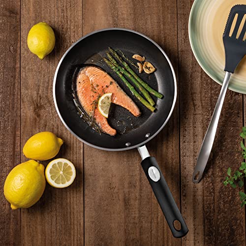 Tramontina Non-Stick Frying Pan with Silicone Handle for Induction, Electric, Gas and Ceramic Glass Hobs, Cookware, Kitchen, 24 cm, 1.6 Litre, 20888024, Dark Grey