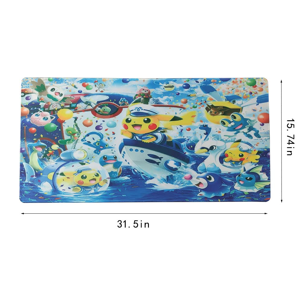 WZCSLM Mouse Pad- MTG Playmat - Perfect for Magic The Gathering, YuGiOh, Anime - TCG Card Game Table Mat - Durable, Thick, Cloth Fabric Top, Rubber Bottom(31.5"X15.74"X0.12" (Universe)