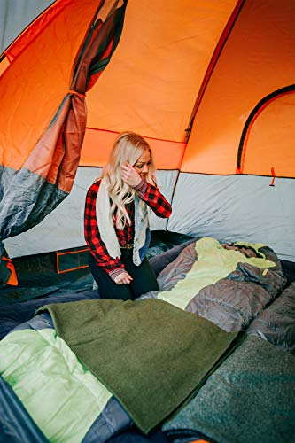 Stansport Wool Blend Camp Blankets - O.D. Green (1244)
