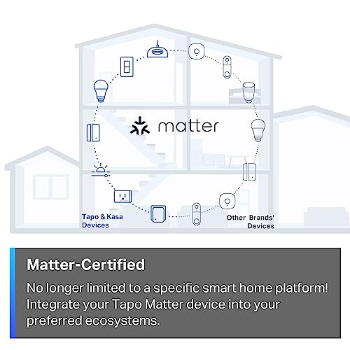 TP-Link Tapo Matter Smart Light Switch: Voice Control w/Siri, Alexa & Google Assistant | UL Certified | Timer & Schedule | Easy Guided Install | Neutral Wire Required | Single Pole | Tapo S505