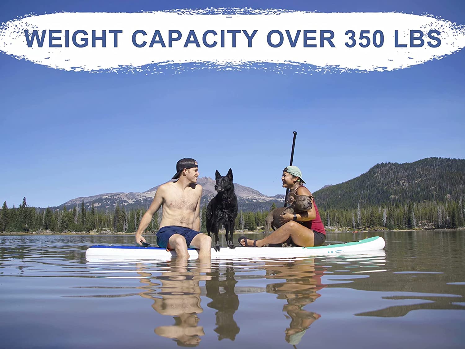 Zupapa Inflatable Stand Up Paddleboard with SUP Accessories, Non-Slip Deck - Perfect for Adults, Kids, and Dogs