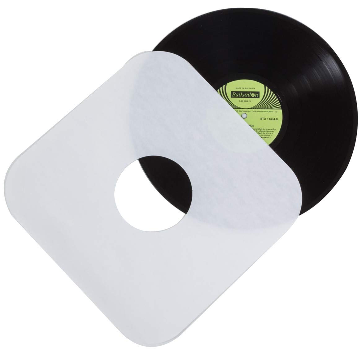 Vinyl Record Inner Paper Sleeves - Premium Acid Free Protection Covers for 12 inch LP Albums - 50 Pack