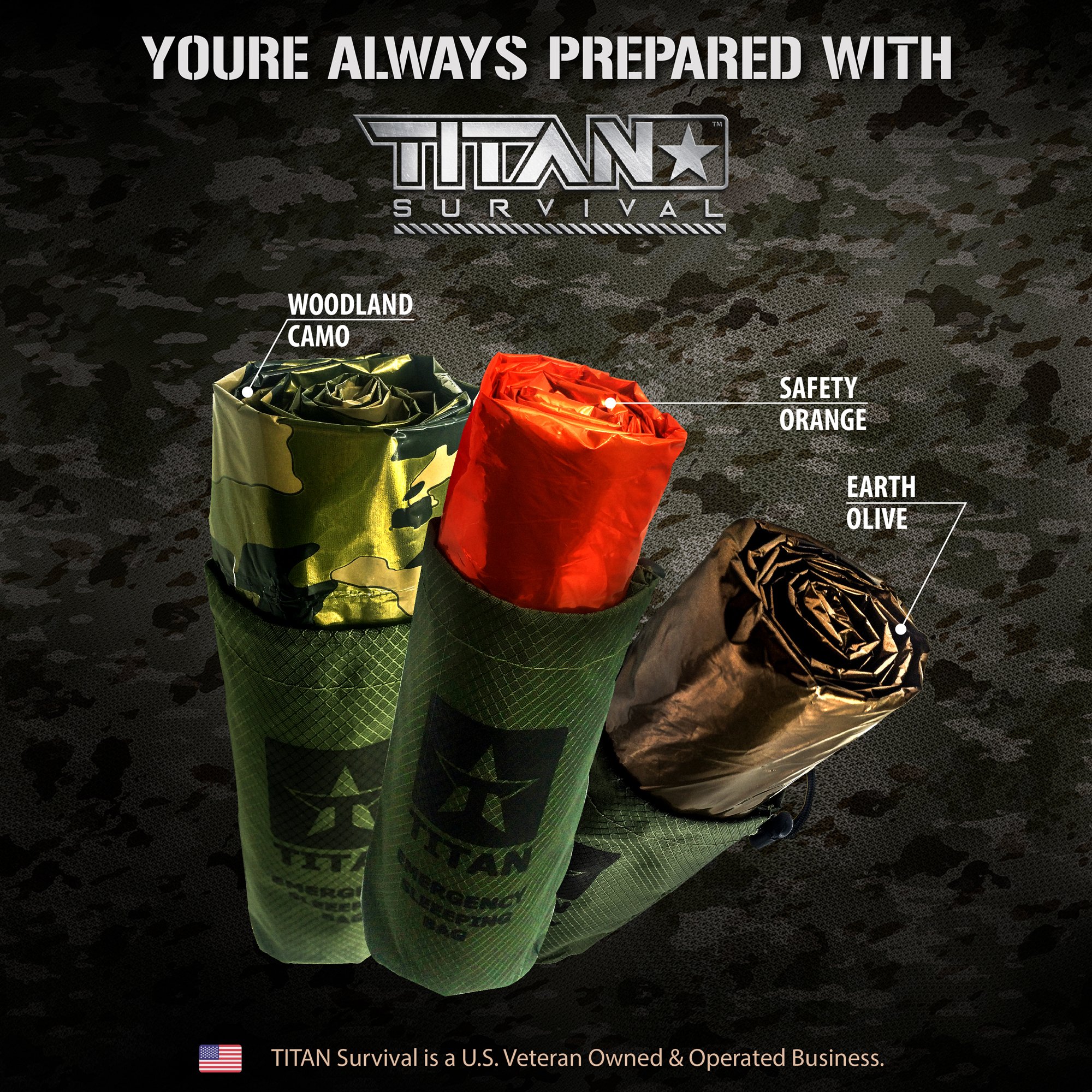 Titan Survival's Extra-Thick Emergency Mylar Sleeping Bag | Designed for NASA Space Exploration and Heat Retention. Perfect for Survival Kits and Go-Bags | PE, 36" x 78"