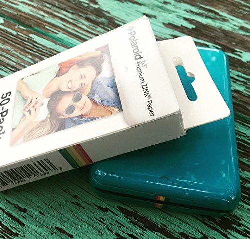 Zink Polaroid ZIP Wireless Mobile Photo Mini Printer (Blue) Compatible w/ iOS & Android, NFC & Bluetooth Devices