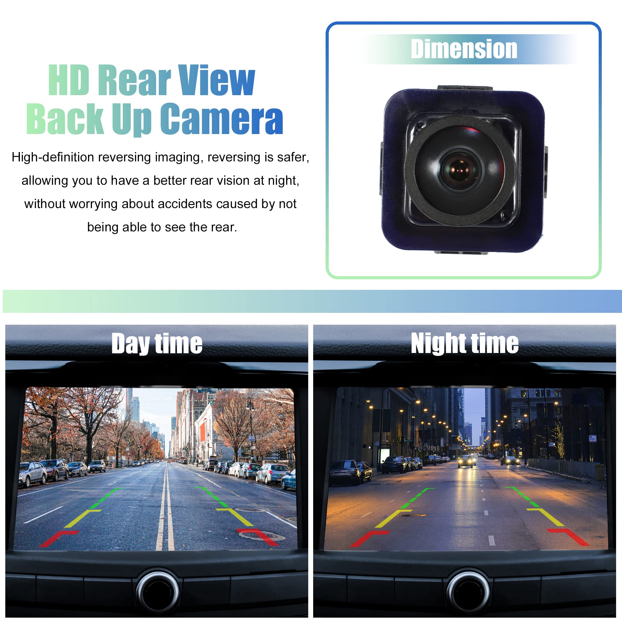 X AUTOHAUX Back Up Camera EL3T-19G490-AA Rear View Park Assist Reverse Camera with Pry Bar for Ford F-150 2011-2014