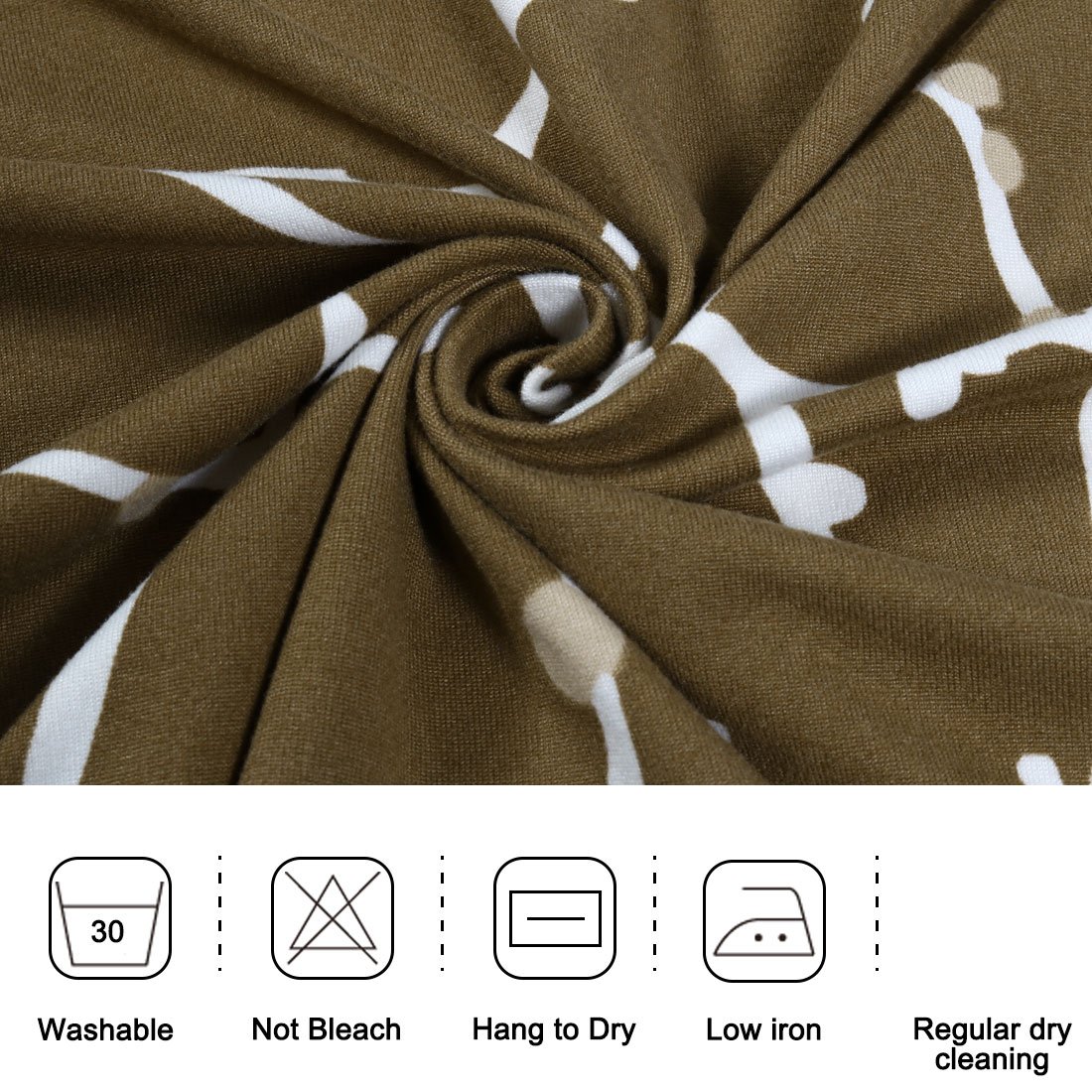 uxcell Printed Sofa Cover Stretch Couch Covers Elastic Universal Furniture Slipcovers, Small