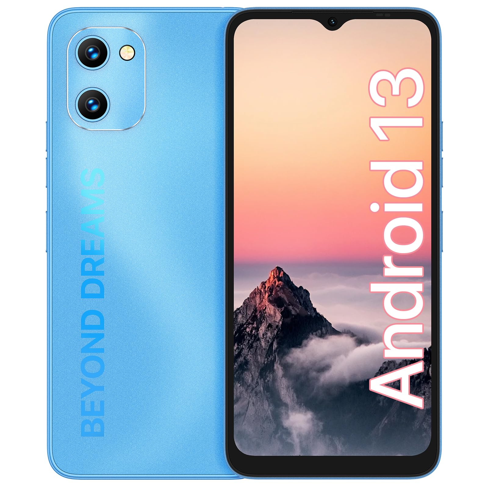 UMIDIGI Cell Phone G1 Plus, Android 13 Smart Phone, Dual SIM 4G LTE Mobile Phones, 3GB+32GB & 1TB Expandable Android Phone, 6.52" HD+, 5150mAh Battery, GSM Unlocked