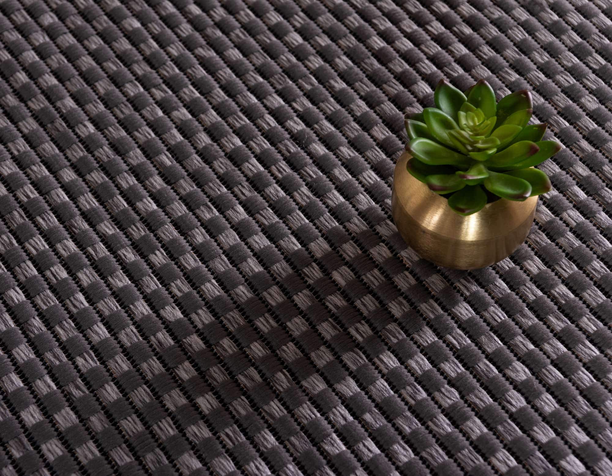 Unique Loom Outdoor Border Collection Area Rug - Multi Border (6' 1" x 9' Rectangle, Gray/ Black)