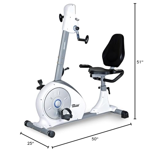 Velocity Exercise Dual Motion Recumbent Bike, White