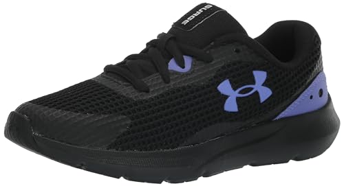 Under Armour Women's Surge 3, (006) Black/Violet Storm/Violet Storm, 8.5, US